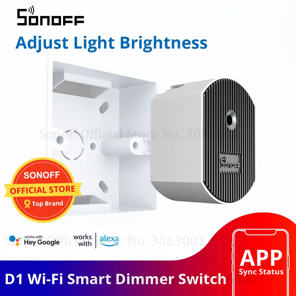 SONOFF D1 WiFi Smart Dimmable Dimmer Module, Adjust Light Brightness ...