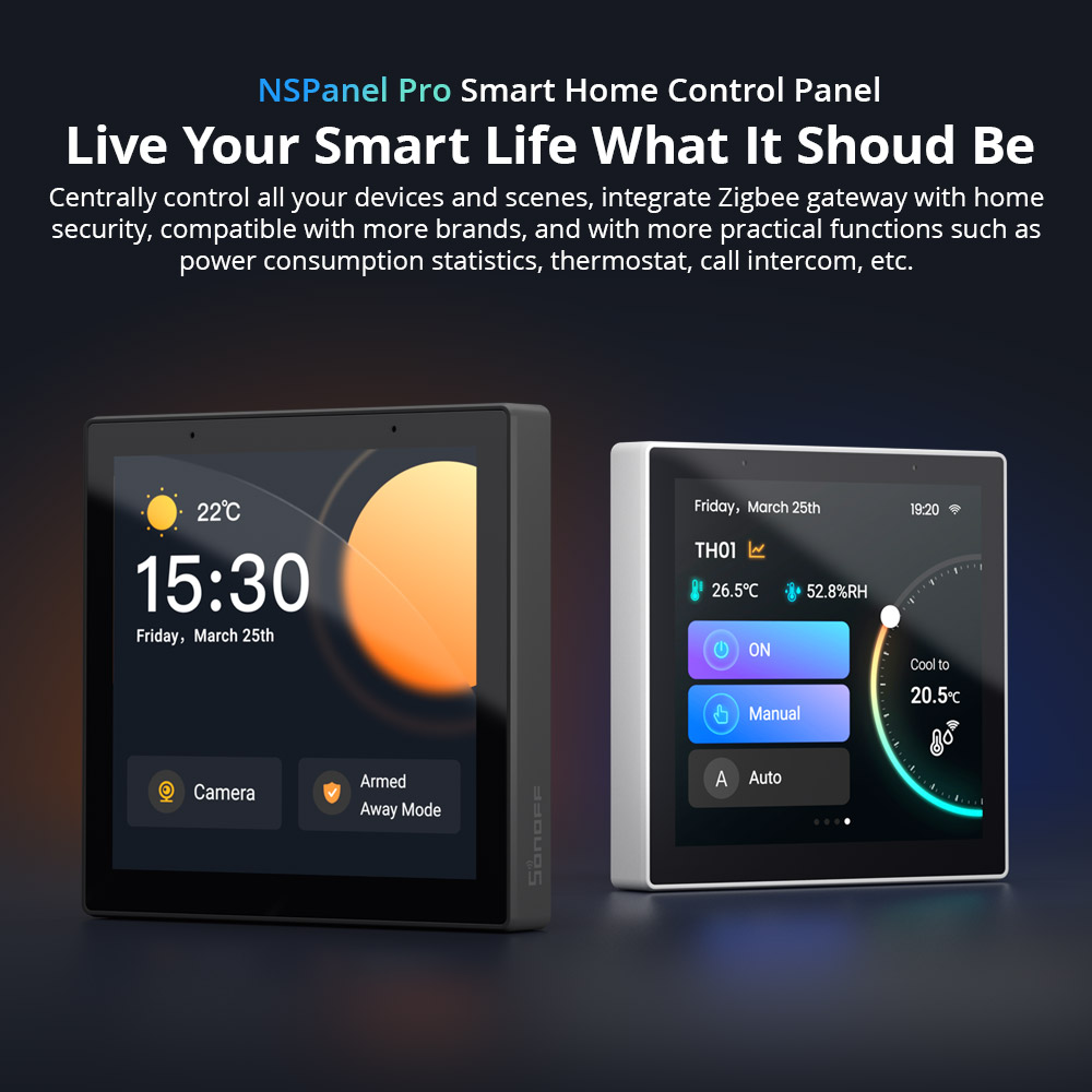 SONOFF NSPanel Pro Smart Home Control Panel Smart Scene Wall Switch ...