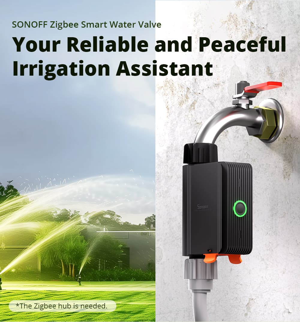 SONOFF SWV Zigbee Garden Watering Timer Smart Drip Irrigation System ...